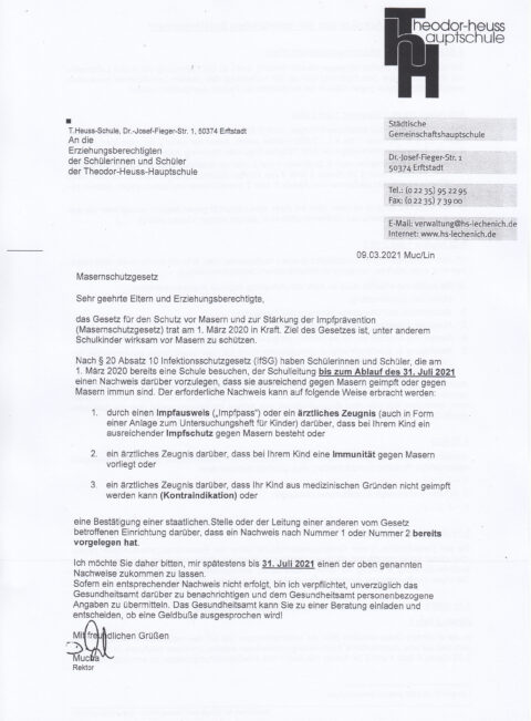 Masernschutzgesetz | Theodor-Heuss-Schule Lechenich